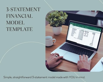 Simple 3-statement Financial Model Template Excel Income Statement, Cash Flow Statement ...