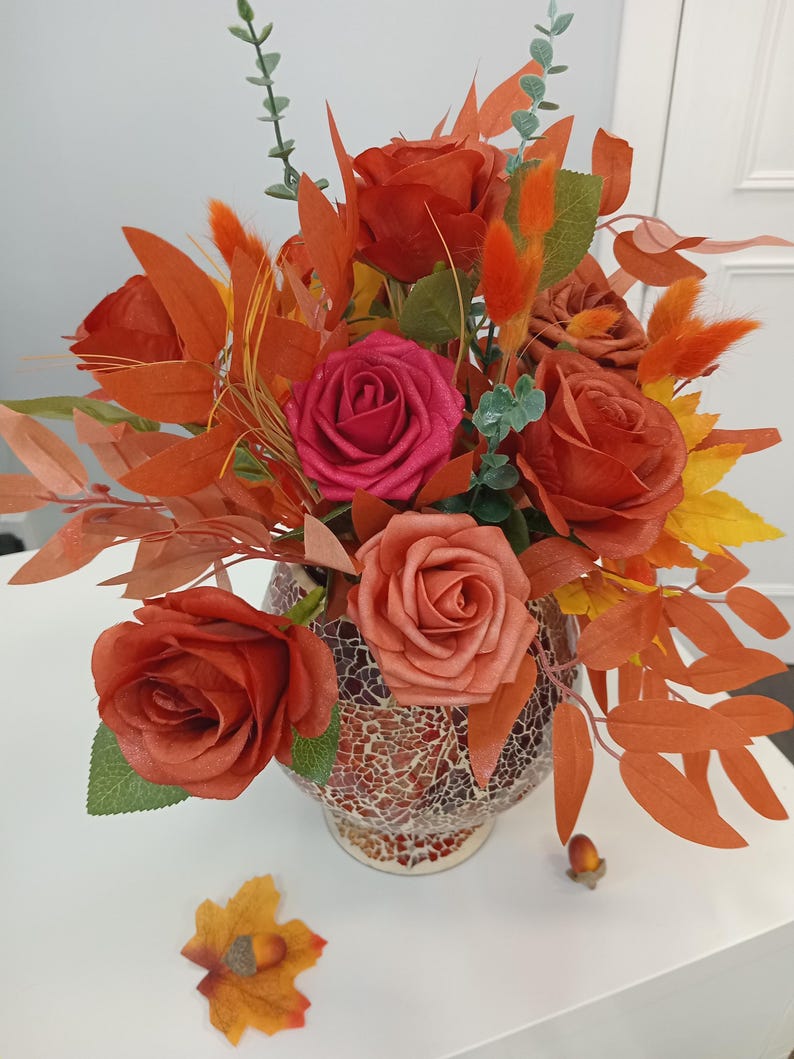 Autumn Style Flower Arrangement - Etsy UK