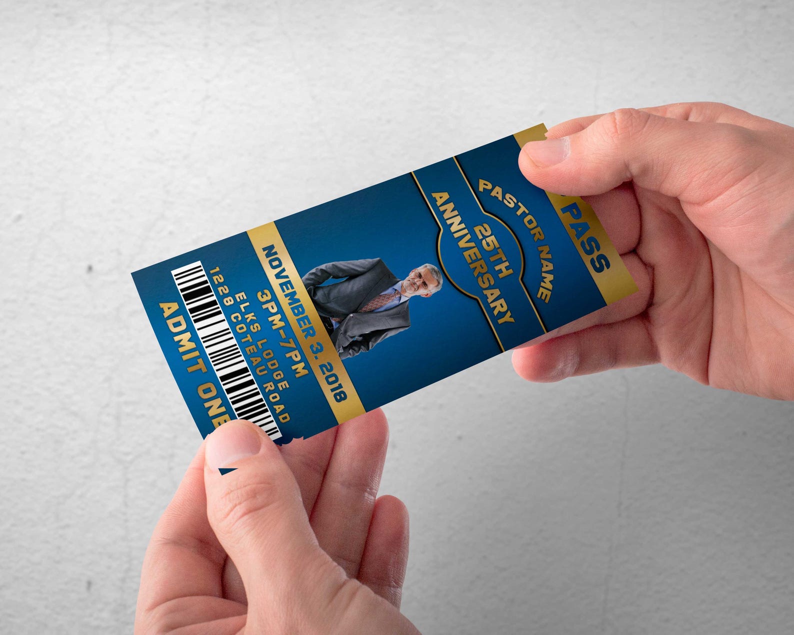 Pastor Anniversary Ticket, Church Anniversary Ticket, Pastor ...