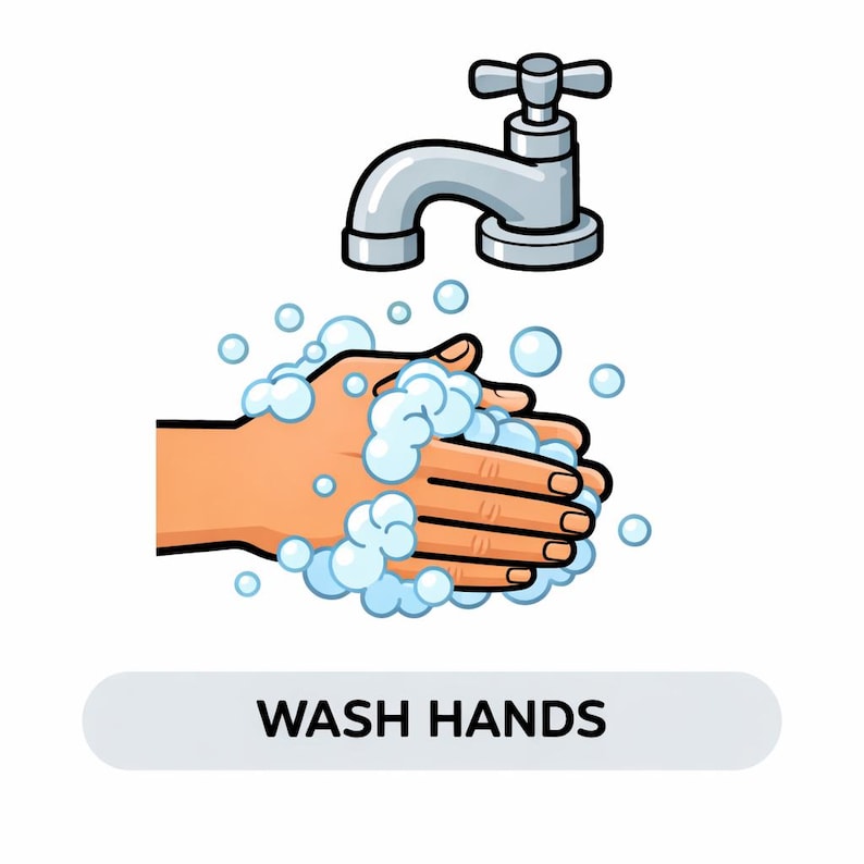 Hand Washing Visual Schedule for Autism – ABA Routine Cards - Etsy