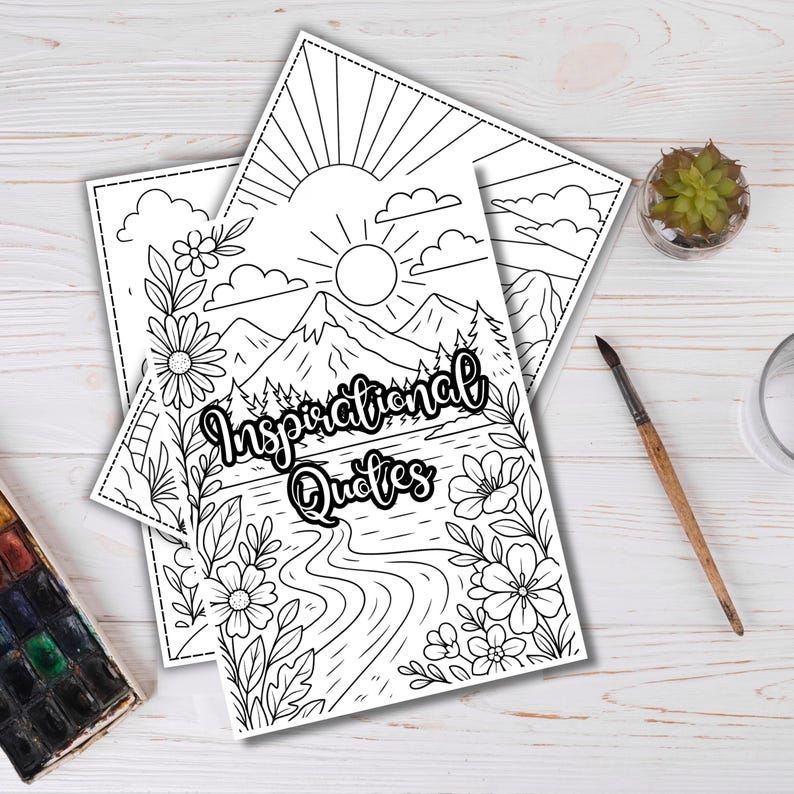 Inspirational Quotes Coloring Pages, Motivational Coloring Pages ...