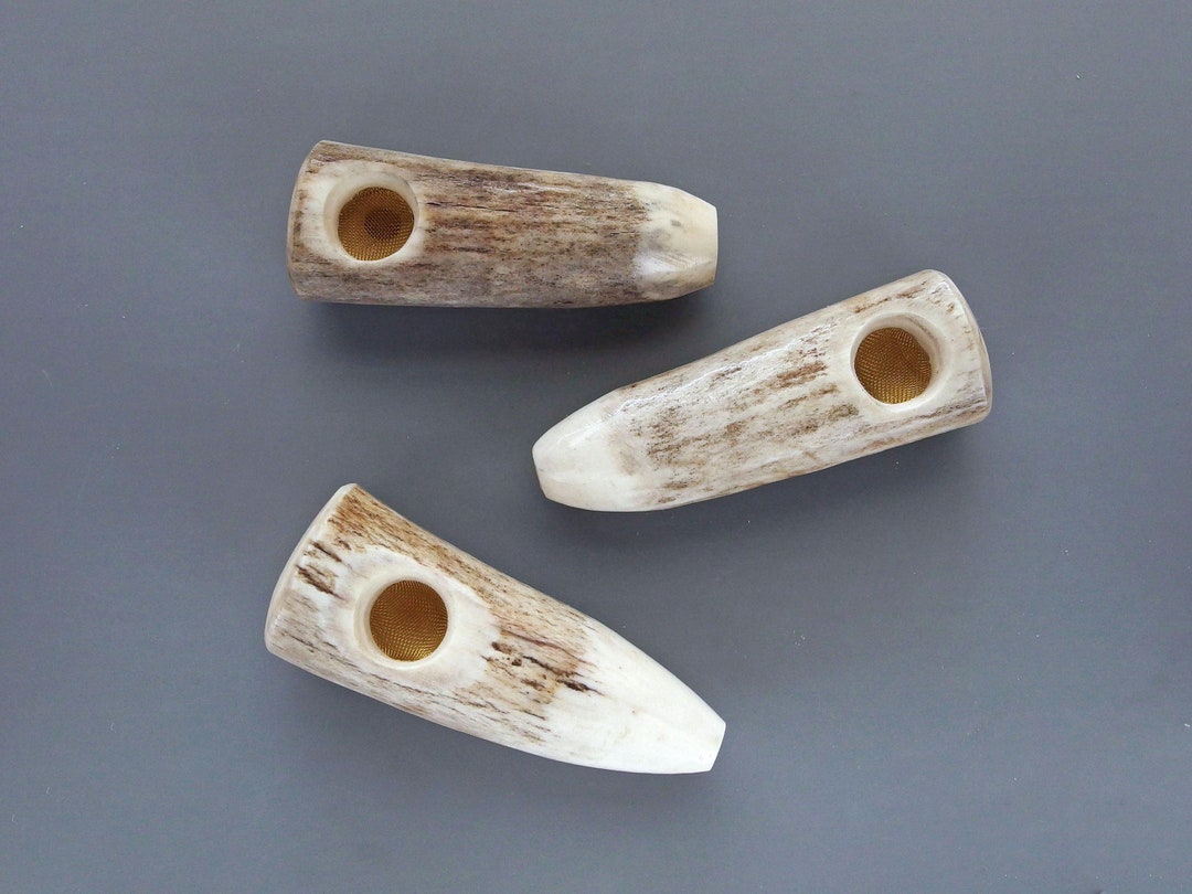 Hand Carved Antler Pipes – Alaskan Moose Antler - Etsy
