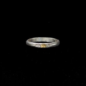 Single Nugget Ring - Sterling Silver and Natural Alaskan Gold Nugget - Etsy