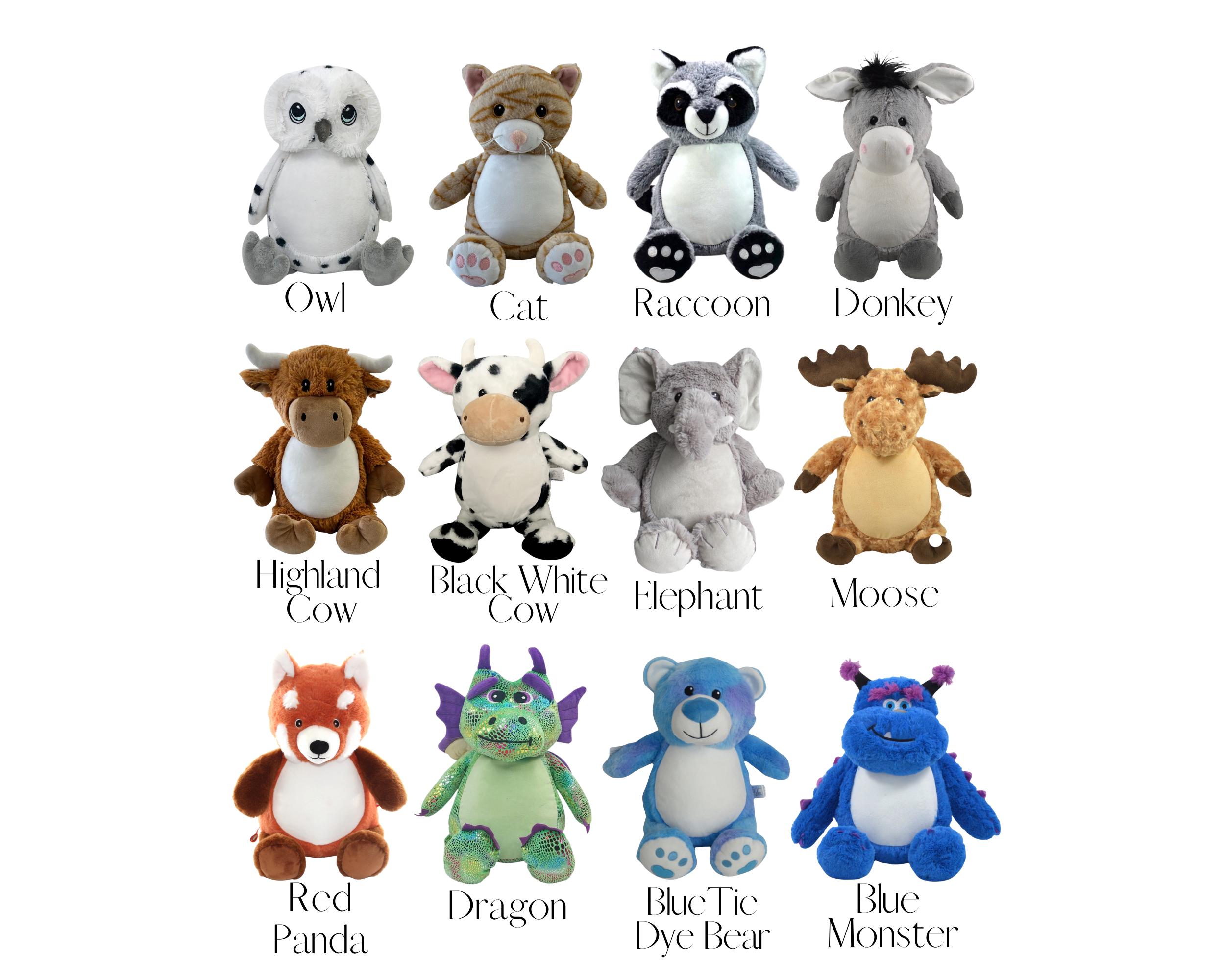 Personalize Stuffed Animal With Name, Child Birthday Gift, You Pick ...