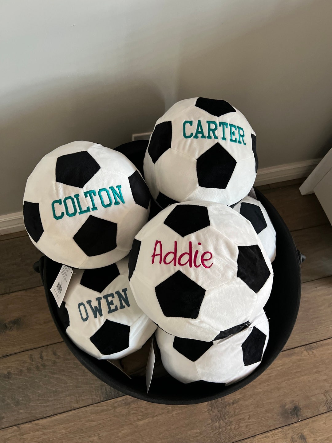 Personalized Plush Soccer Ball Personalized Soccer Gift Kids - Etsy