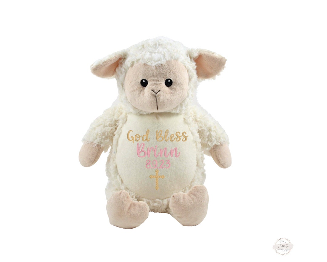 Personalized Stuffed Animal Baptism Gift Christening Baby - Etsy