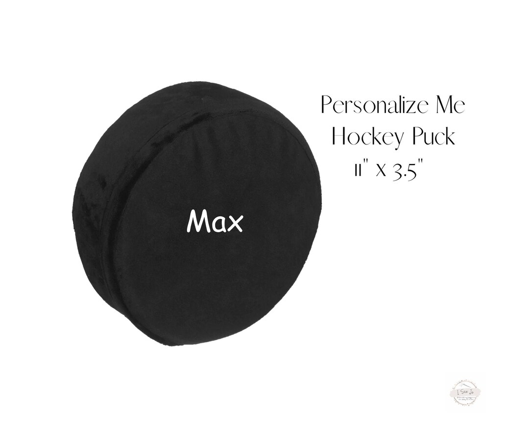 Personalized Plush Hockey Puck: Embroidered Name, Sports Gift - Etsy