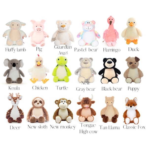 Baby Stuffed Animals With Birth Info - Etsy