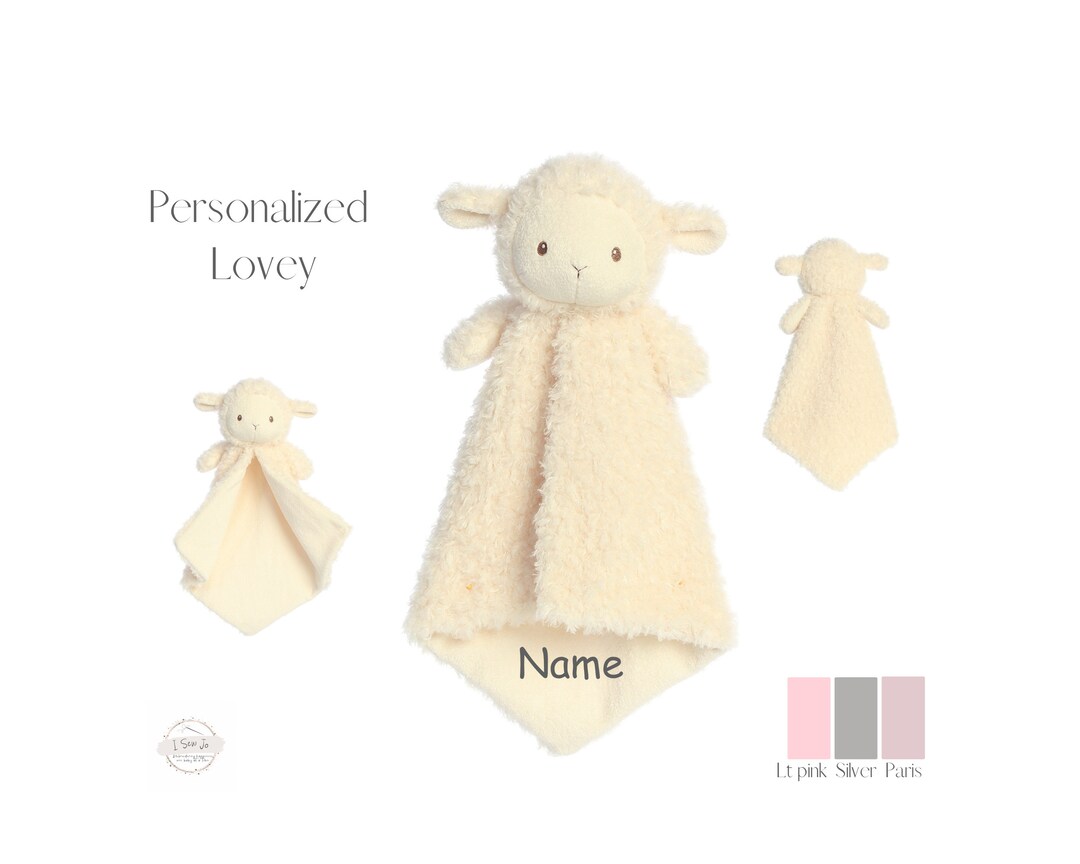 Personalized Lamb Lovey Lovie Personalized Animal Lovey - Etsy