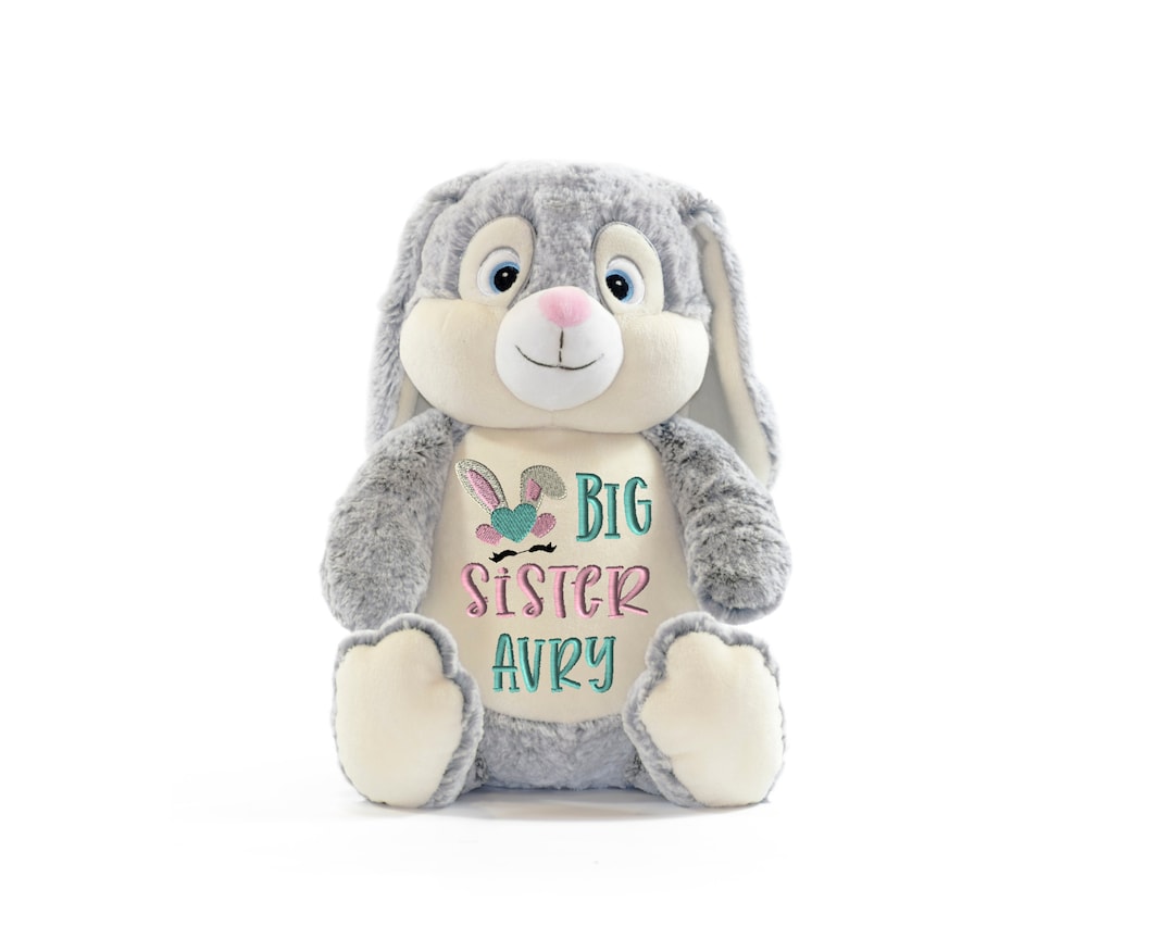 Personalized Big Sister Stuffed Animal Gift for Siblings Personalize ...