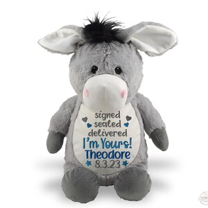 Adoption Stuffed Animal, Personalized Adoption Gift, Coming Home Gift ...