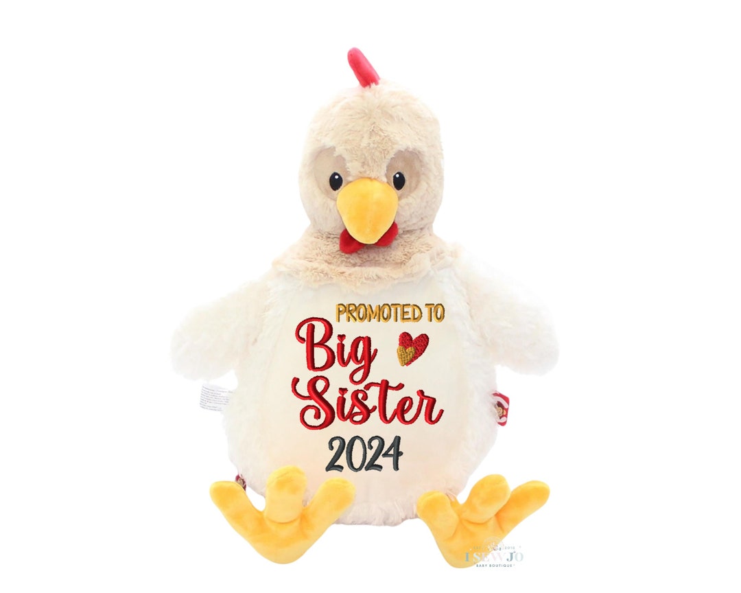 Personalized Embroidered Big Sister Stuffed Animal Gift for Siblings ...