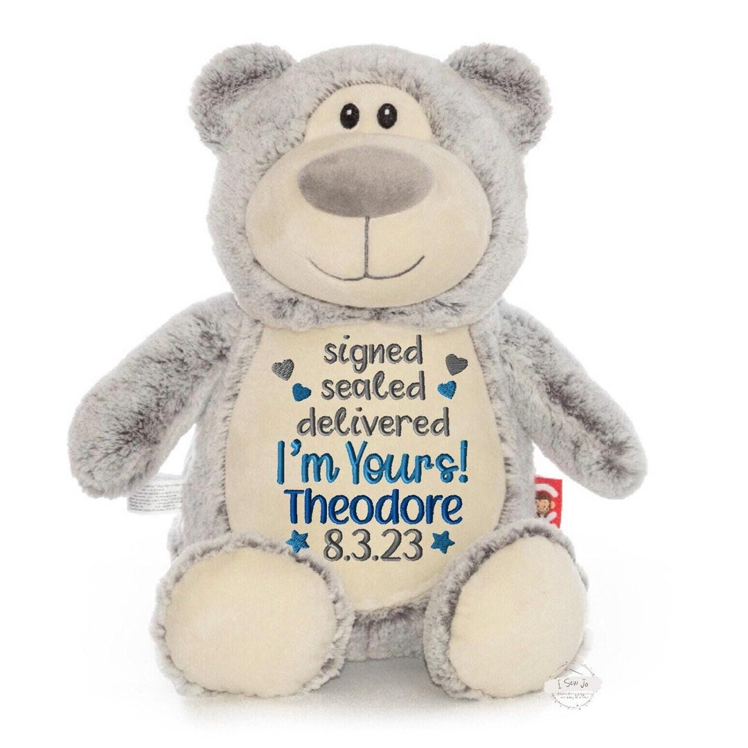 Adoption Stuffed Animal, Personalized Adoption Gift, Coming Home Gift ...