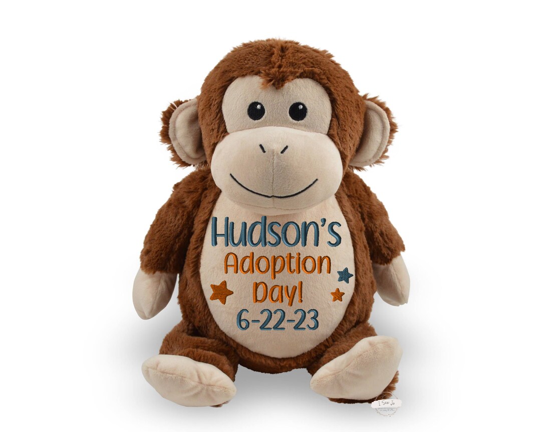 Adoption Stuffed Animal, Personalized Kids Stuffed Animal, Adoption ...