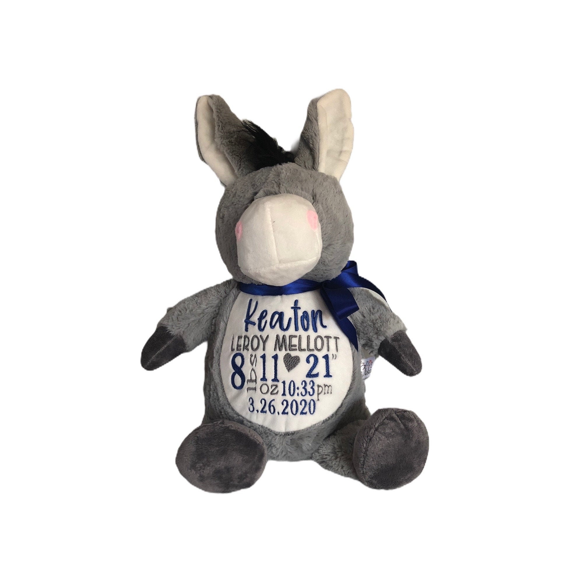 Toys & Games personalized baby gift Baby Stat stuffed animal Birth ...