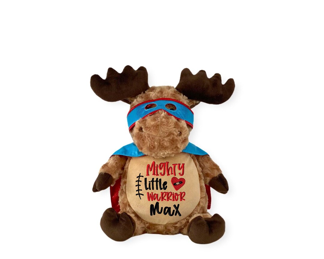 Chd Warrior Stuffed Animal Gift Baby Heart Warrior Animal Embroidered ...