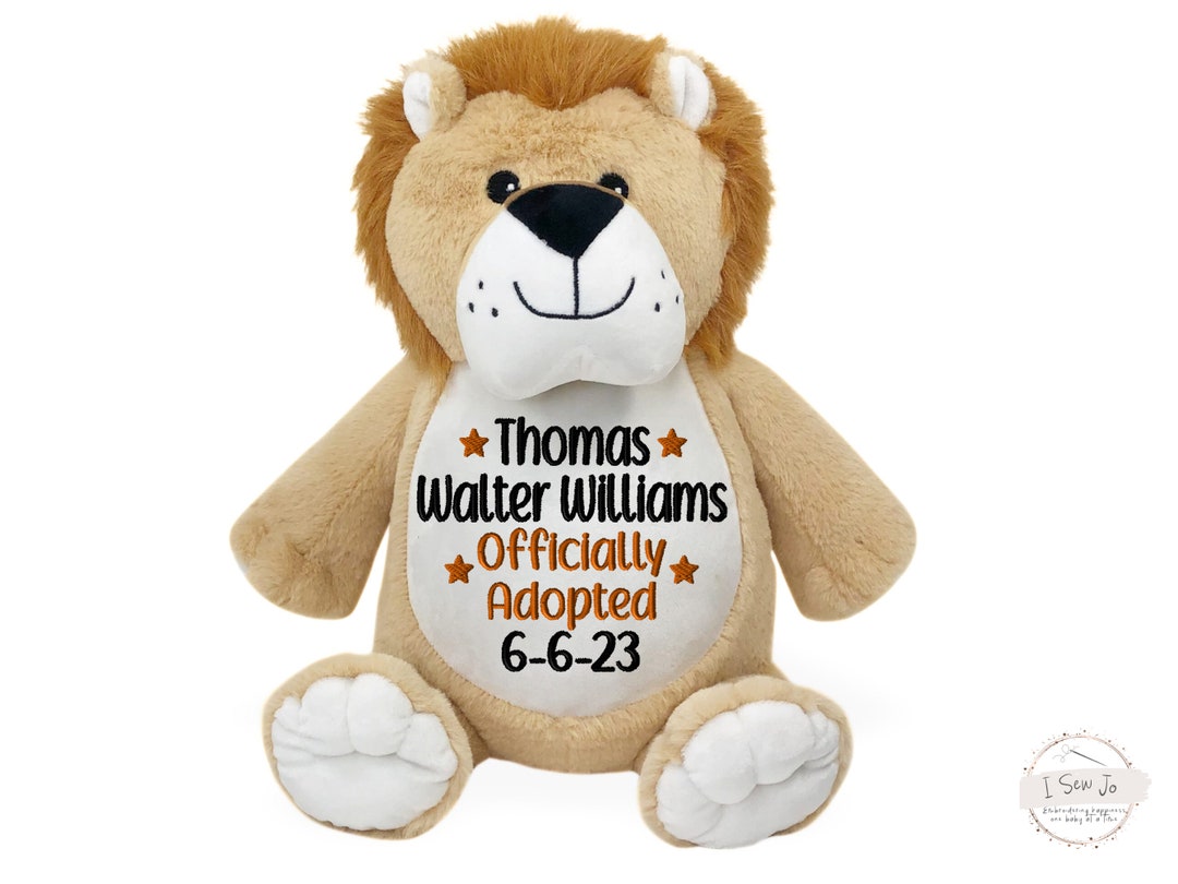 Adoption Stuffed Animal Personalized Kids Stuffed Animal - Etsy