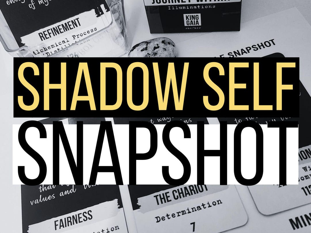Shadow Self Snapshot: Visual Guide for Shadow Work [email Delivery] - Etsy