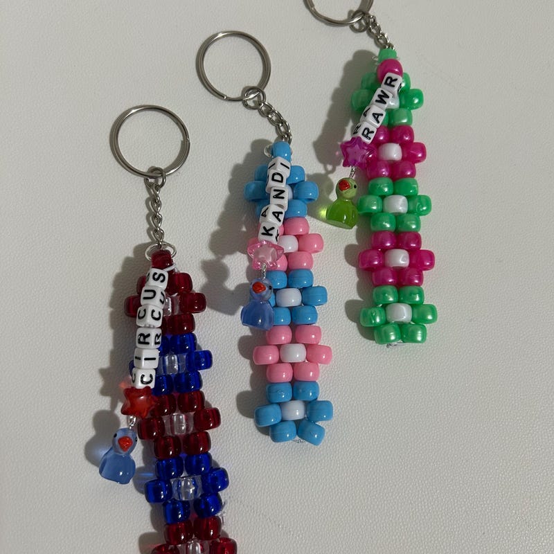 Kandi Keychain - Etsy
