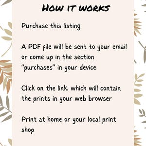 Bundle of Boho Style Digital Poster Prints - Etsy