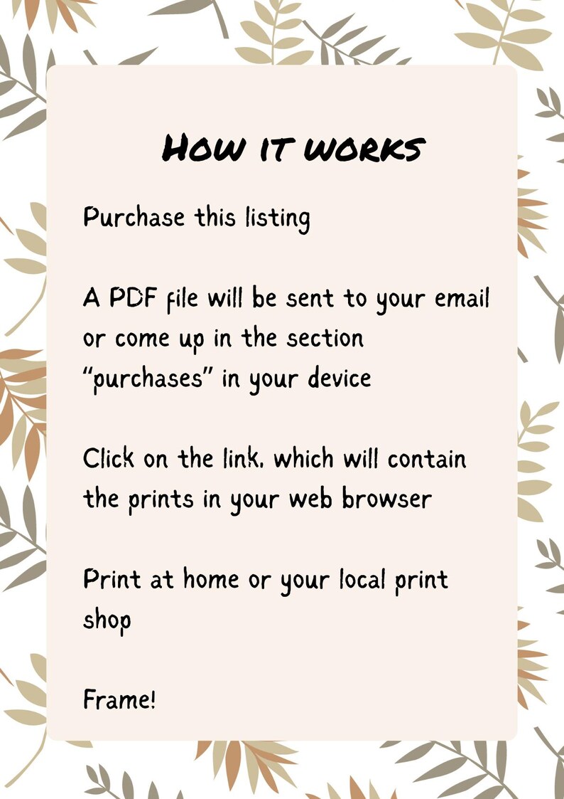 Bundle of Boho Style Digital Poster Prints - Etsy