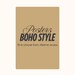 Bundle of Boho Style Digital Poster Prints - Etsy