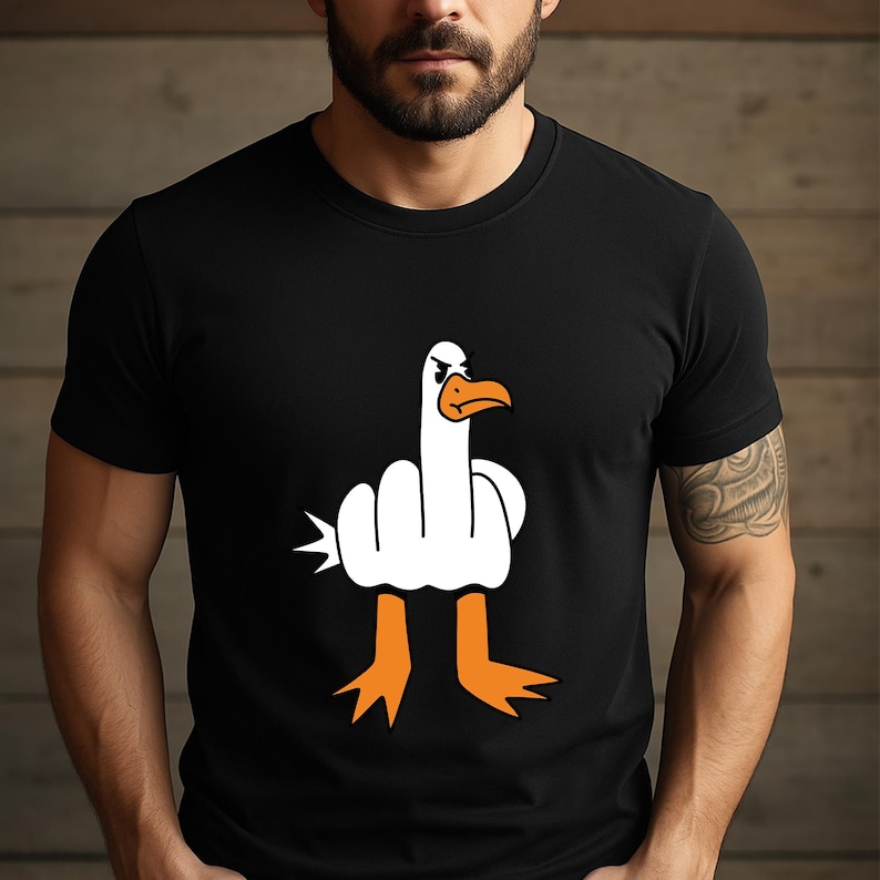 Rude Seagull SVG, Funny Middle Finger Bird Design (digital Download) - Etsy