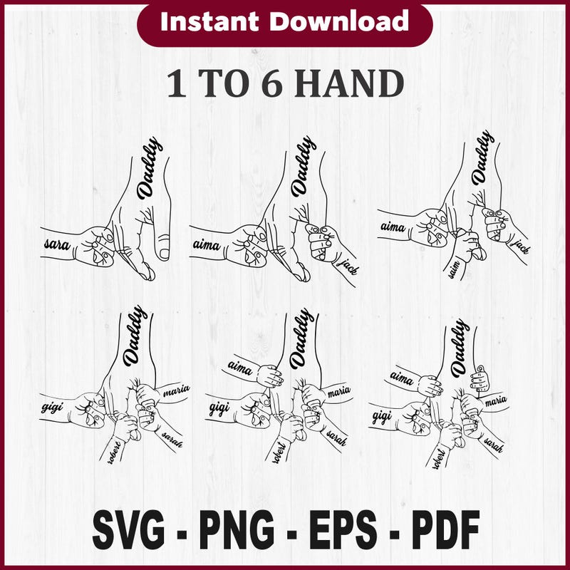 Drawings of Kids Hands - Etsy UK