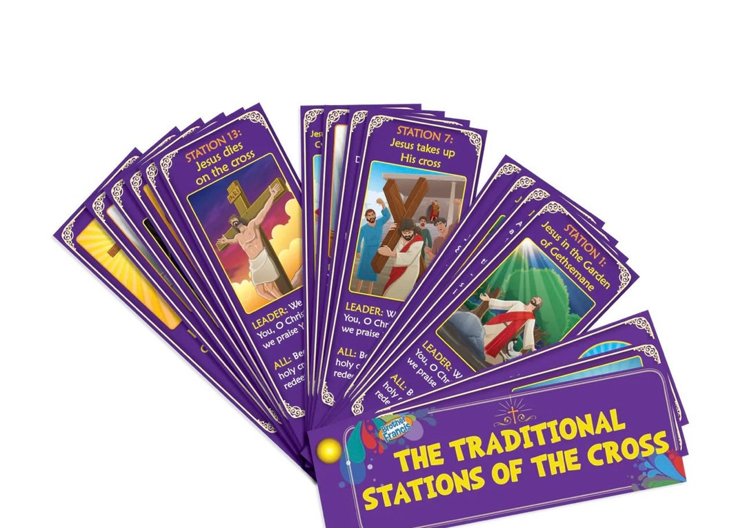 Lenten Prayer Lent Stations of the Cross Instructional Prayer Fan ...