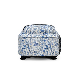 Catholic Backpack, Catholic Teacher Gift, Blue Toile Backpack, Marian ...