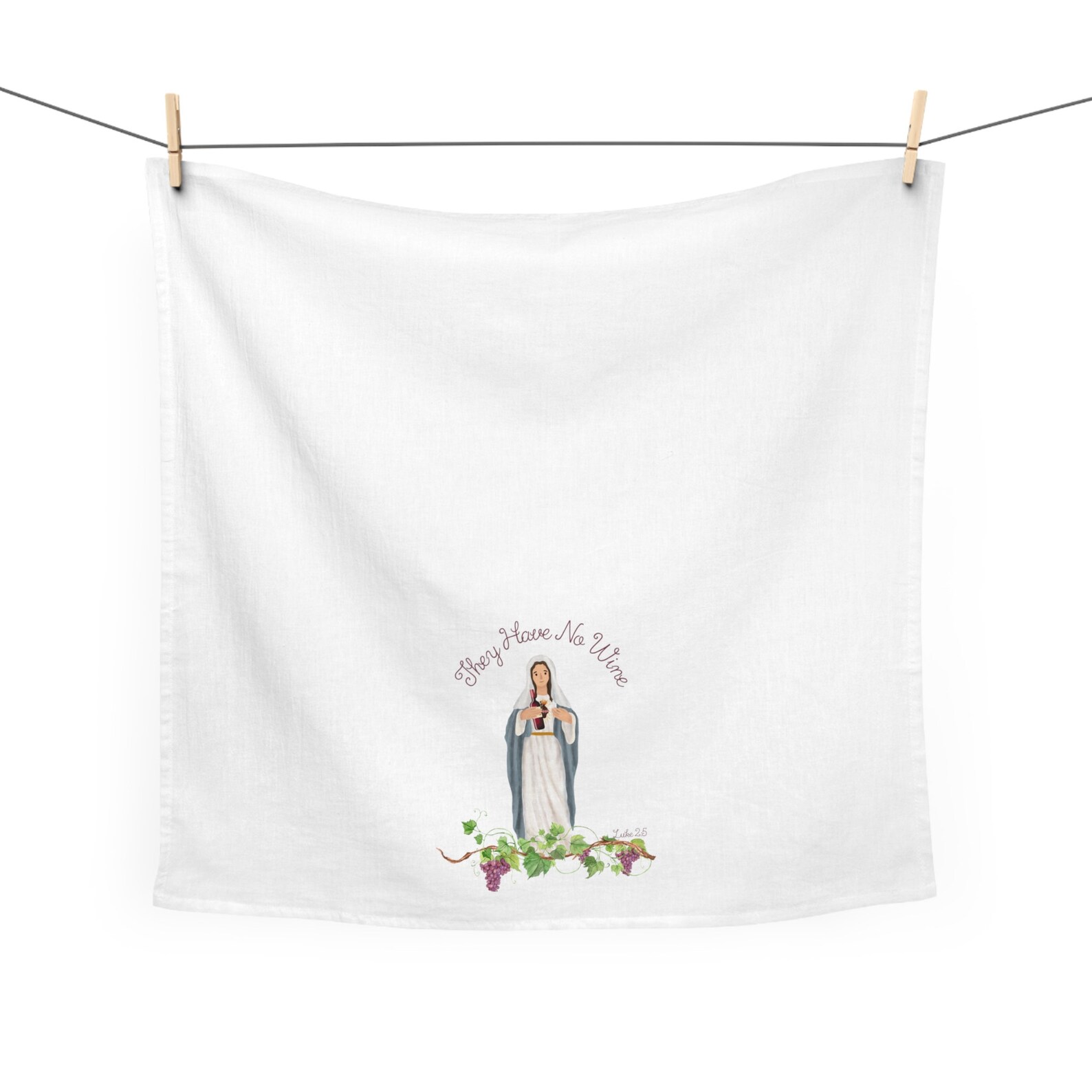 Catholic Tea Towel Set, Marian Gift, Jesus Miracle, Catholic Gift Mom ...