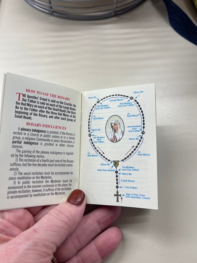 How to Pray the Rosary Pocket Sized Prayer Book Catholic Prayer Book - Etsy