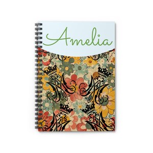 Personalized Catholic Journal, Retro Floral Catholic Prayer Journal ...