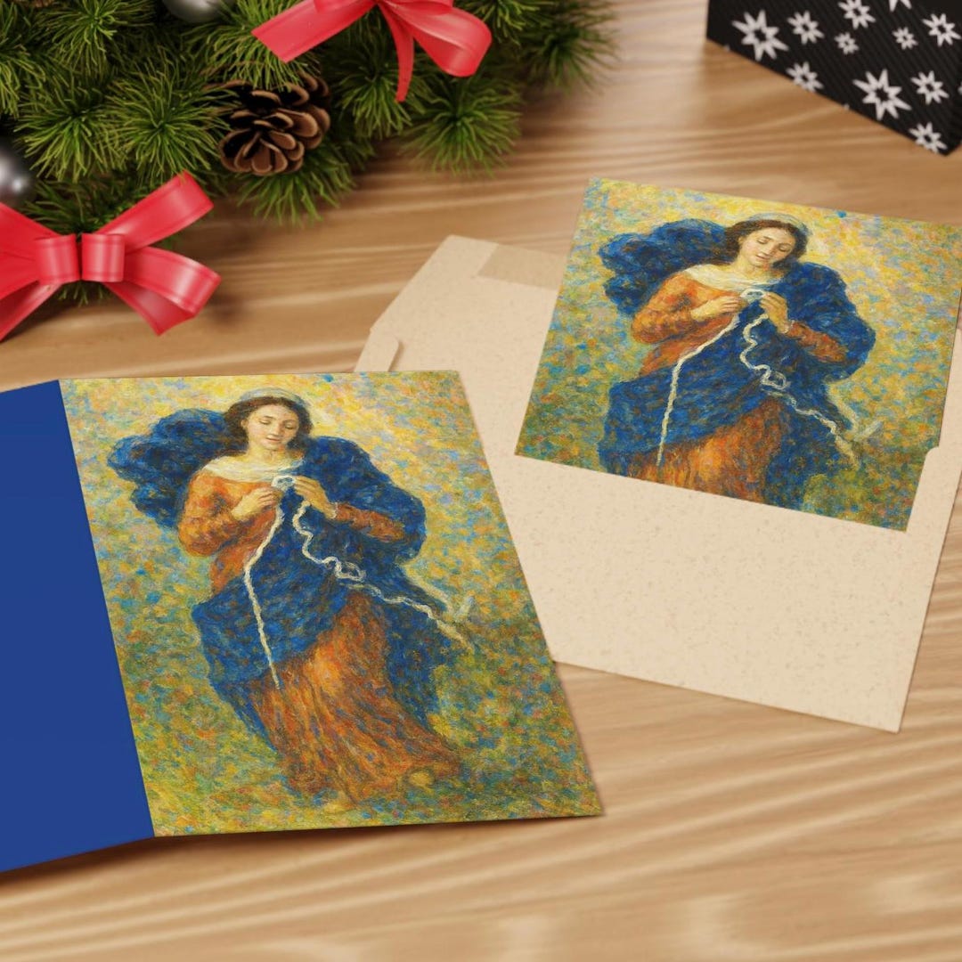 Mary Undoer of Knots Notecards, Catholic Notecard Stationary, Catholic ...