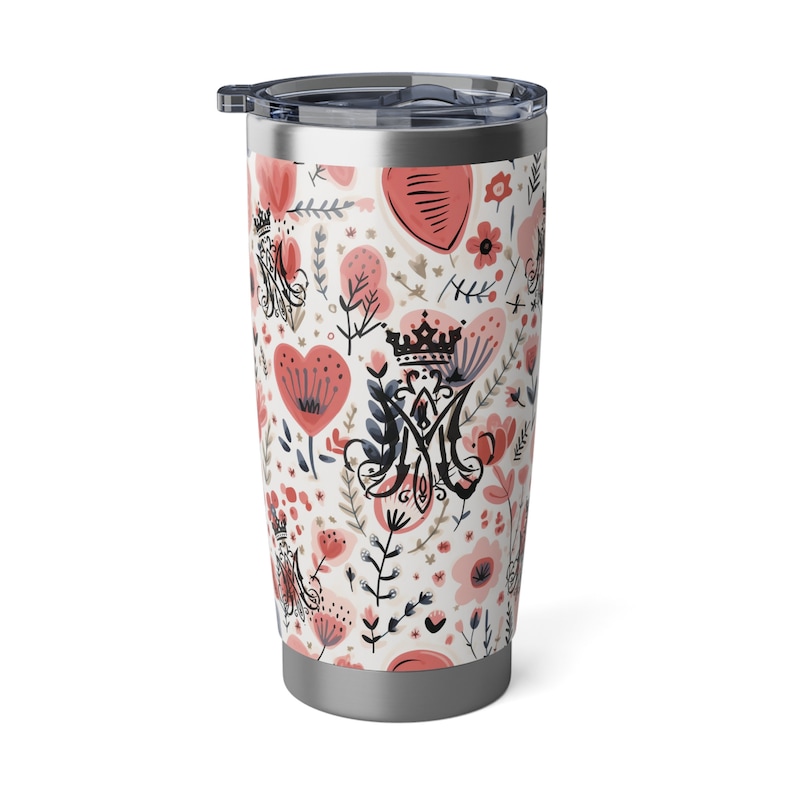 Catholic Valentine Gift Marian Tumbler Catholic Gift, Marian Cup Mary ...