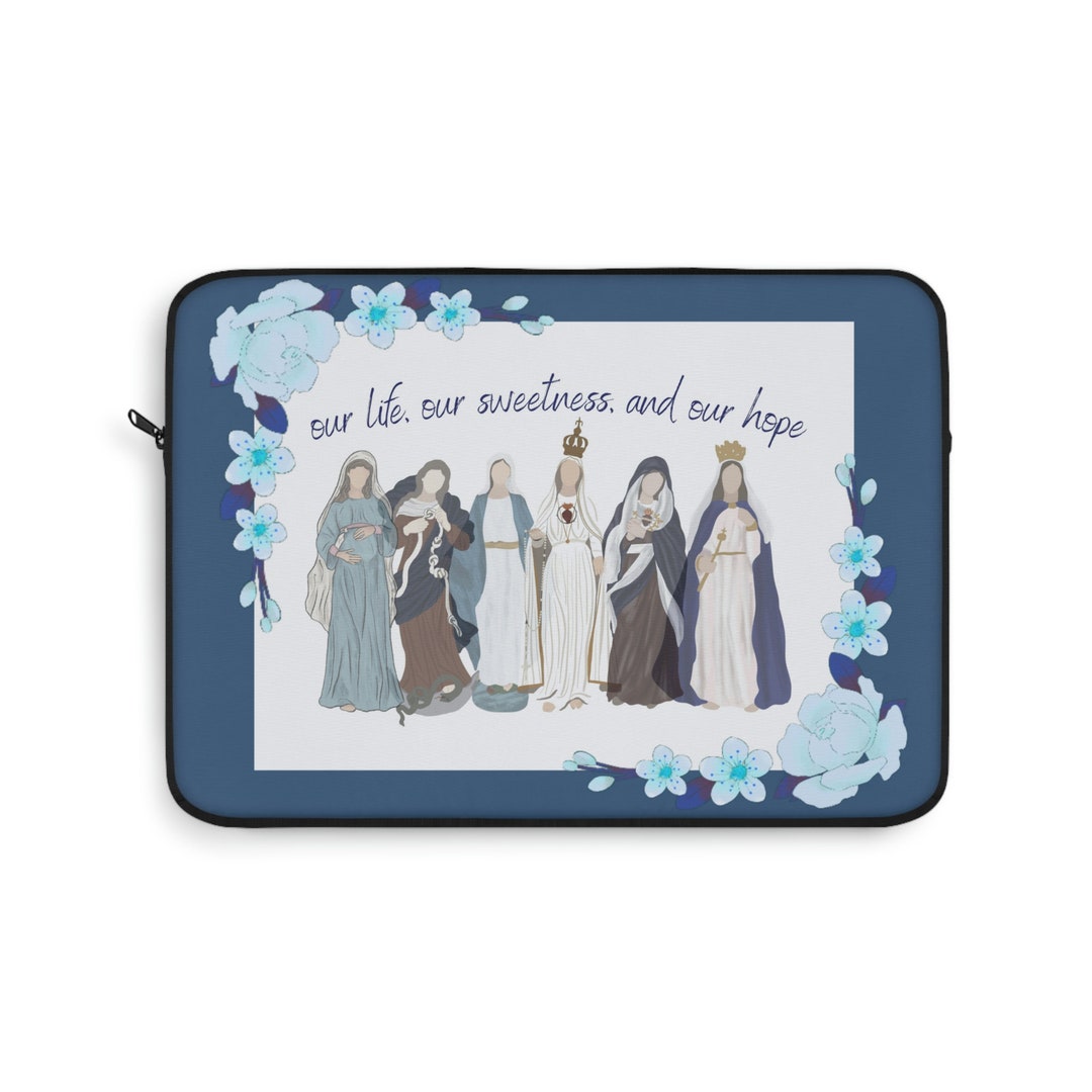 Catholic Gift for Her, Mary Laptop Sleeve, 3 Sizes, Catholic Computer ...