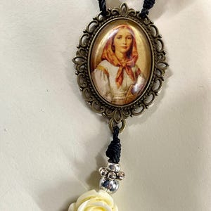 St Dymphna Chaplet Prayer Patron Saint of Anxiety, Stress, and Mental Disorder Rosary With ...