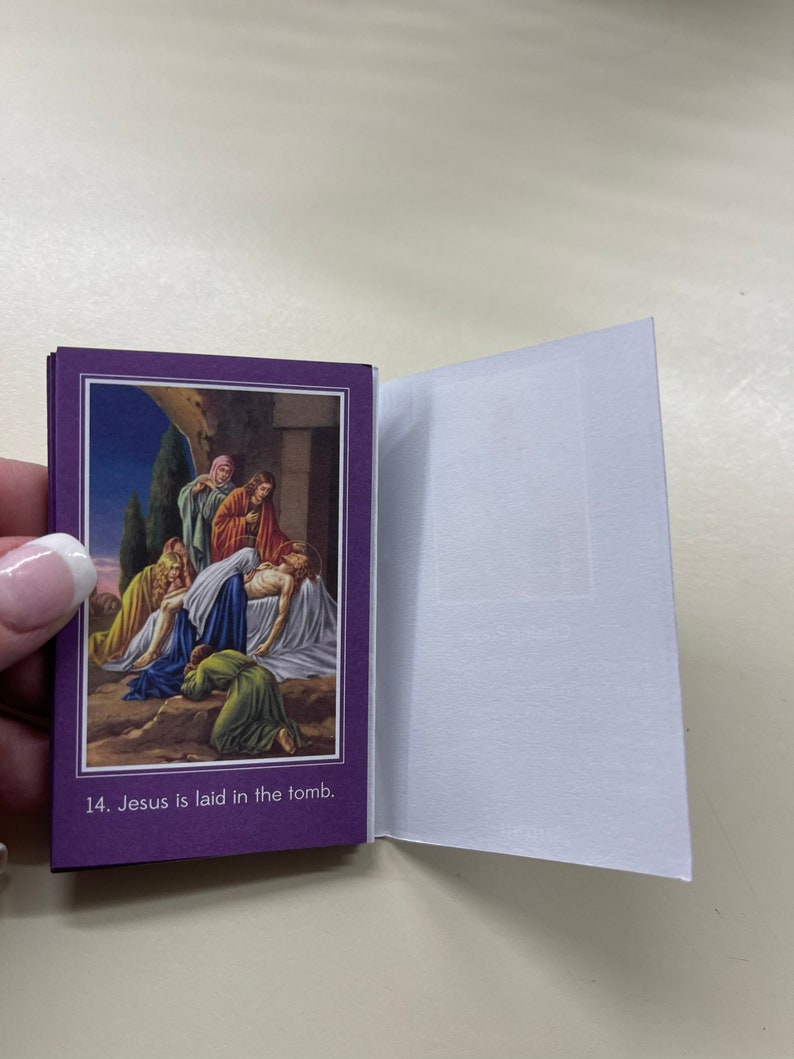 Stations of the Cross Small Pamphlet Lenten Prayer Stations - Etsy