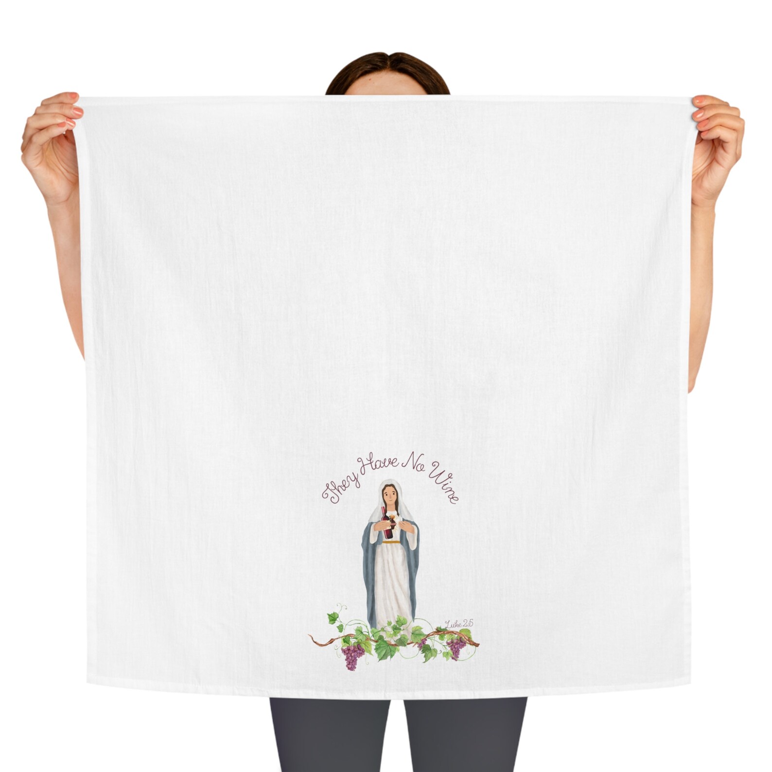 Catholic Tea Towel Set, Marian Gift, Jesus Miracle, Catholic Gift Mom ...