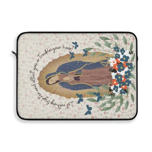 Lady of Guadalupe, Catholic Gift for Her, Mary Laptop Sleeve, 3 Sizes ...