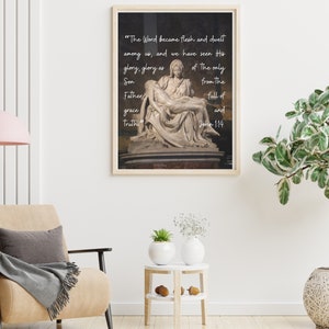 Printed Religious Art | La Pieta Print|mary & Jesus|italy Photography ...