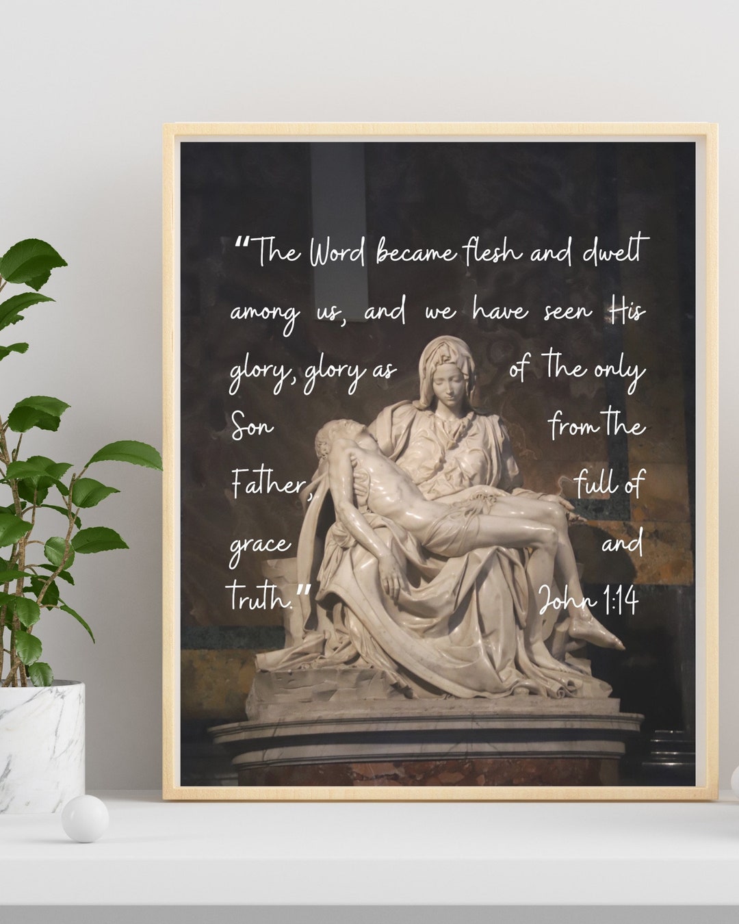 Printed Religious Art | La Pieta Print|mary & Jesus|italy Photography ...