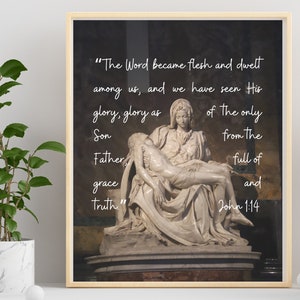 Printed Religious Art | La Pieta Print|mary & Jesus|italy Photography ...