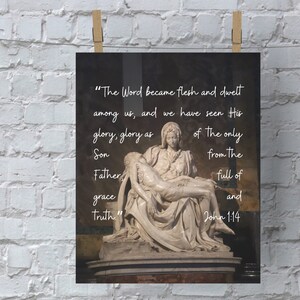 Printed Religious Art | La Pieta Print|mary & Jesus|italy Photography ...