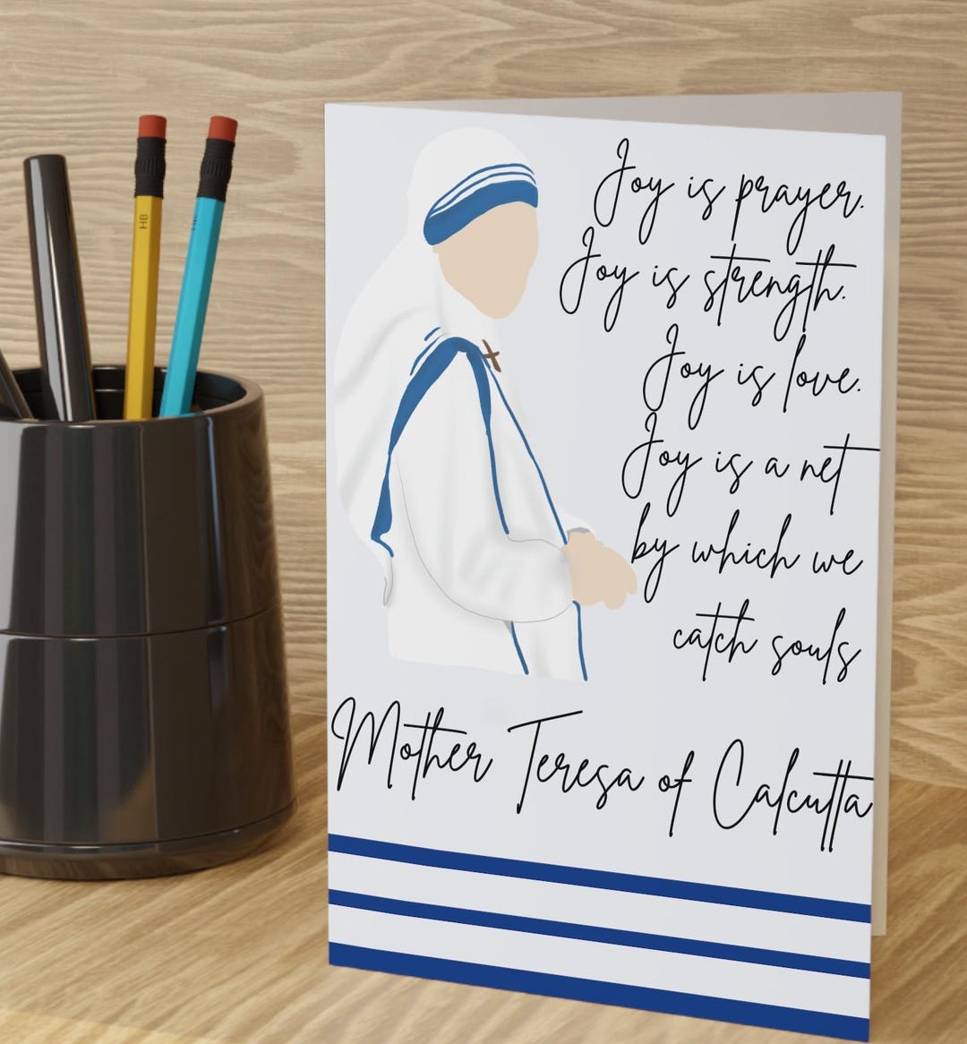 Mother Teresa of Calcutta Notecards, Catholic Notecard Stationary ...