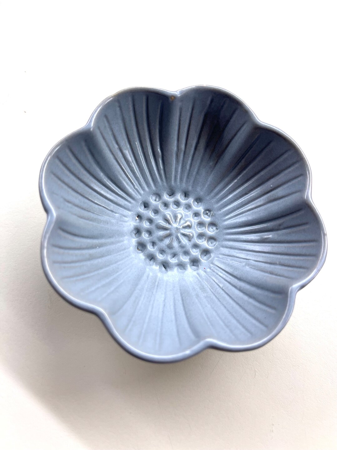 Rosary Dish Gray Jewelry Dish Beautiful Floral Dish Trinket Dish ...