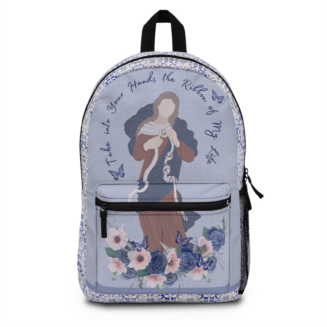 Mary Undoer of Knots Bag, Mass Bag, Catholic Gift Marian Backpack Hail ...