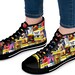Broadway Lover Gift, Women's High Top Sneakers, Musical Theatre Kid ...