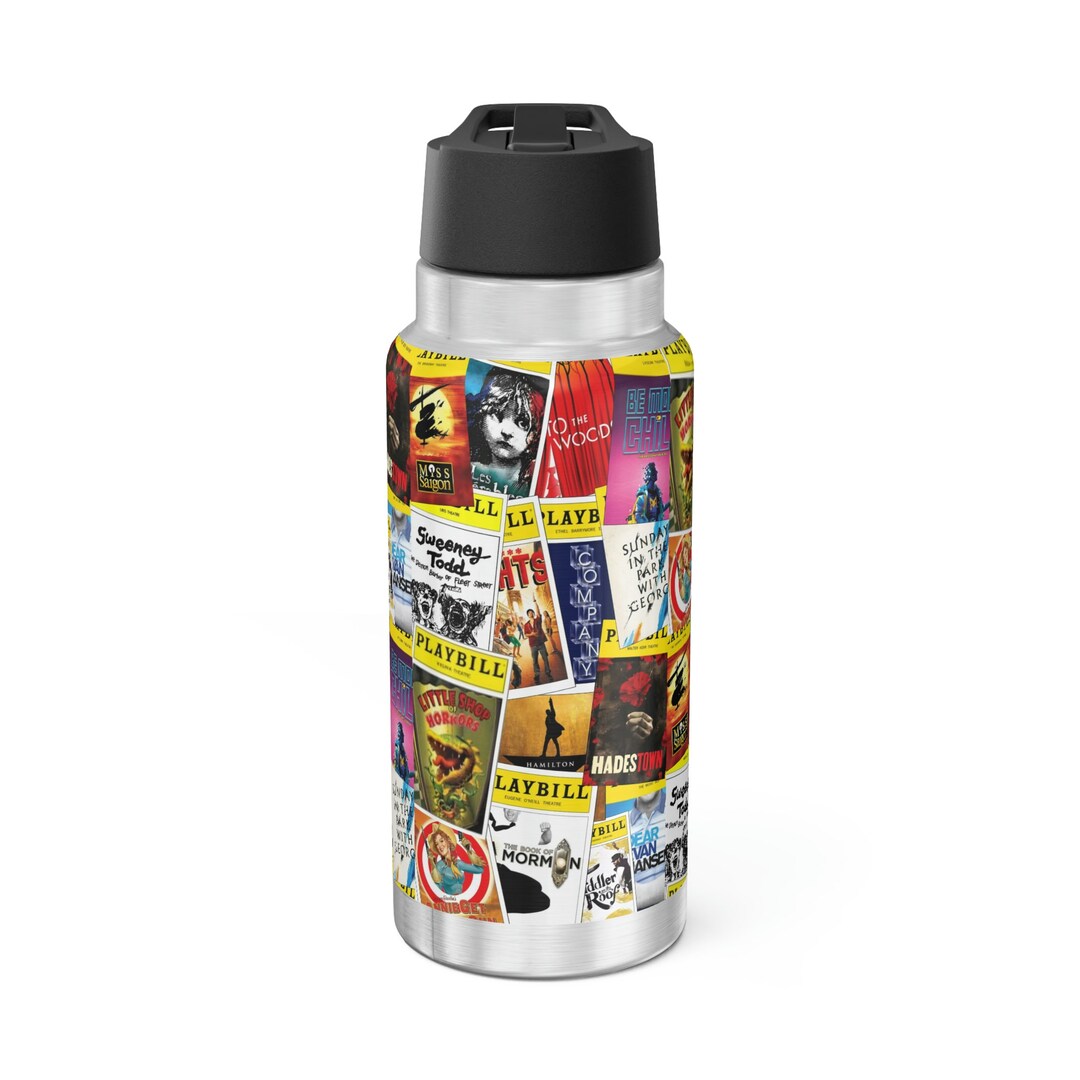 Musical Theatre Water Bottle 32oz. Broadway Music Lover, Music Theatre ...