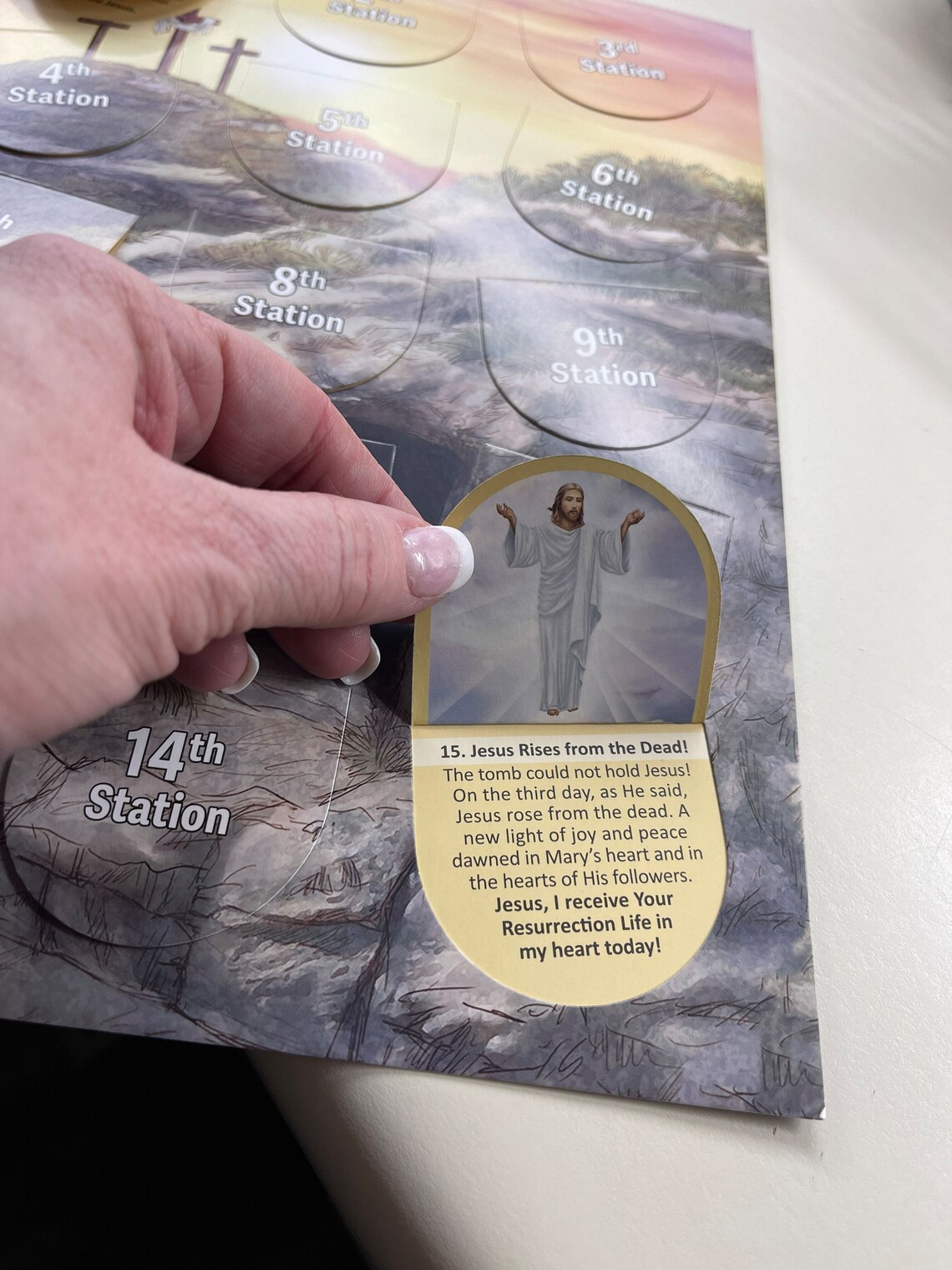 Stations of the Cross Pop-up Card Lenten Prayer Stations - Etsy